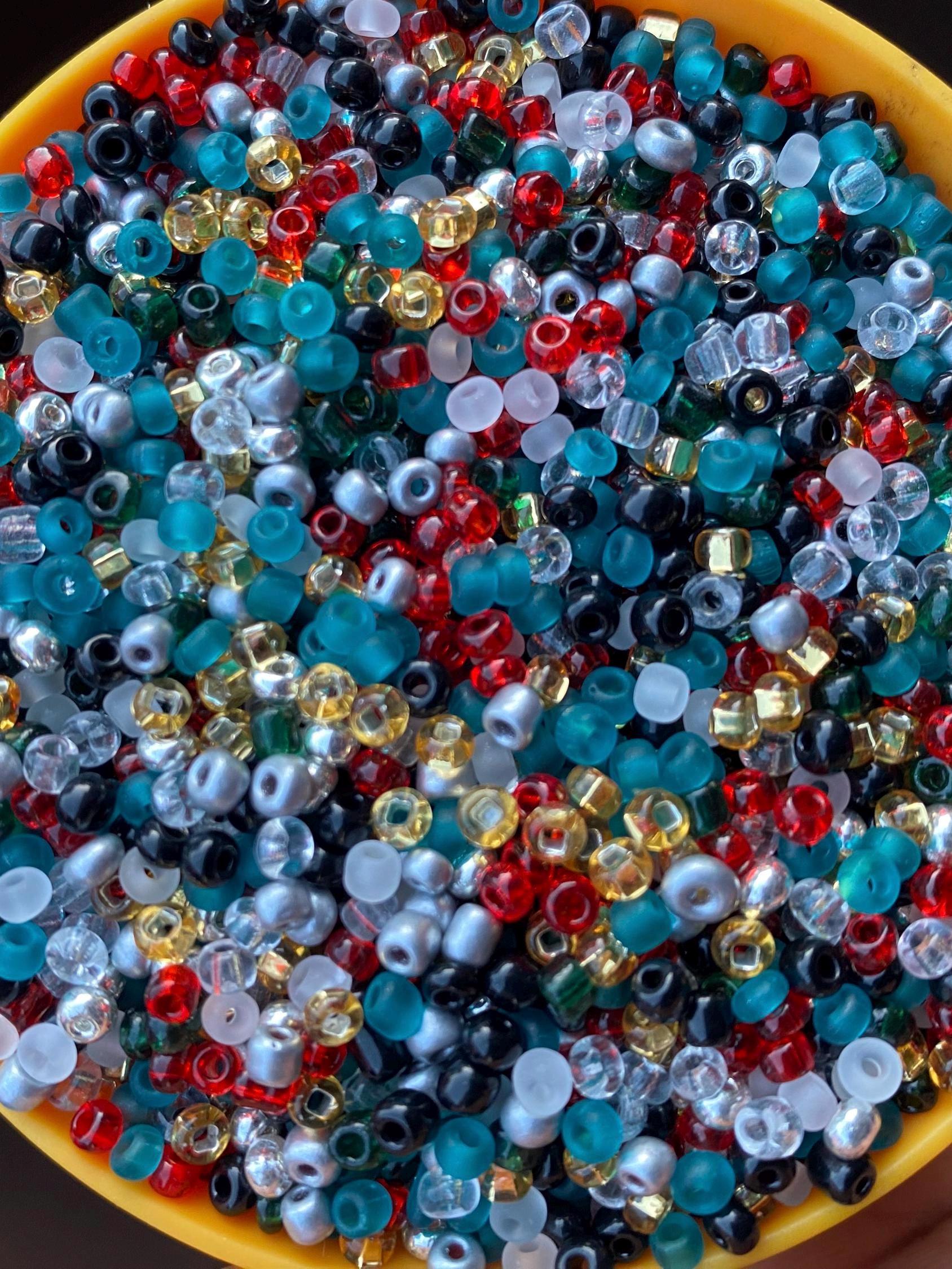 3mm Glass Beads, Size 8/0 Seed Beads, Multicolored Beads, Glass Beads ...