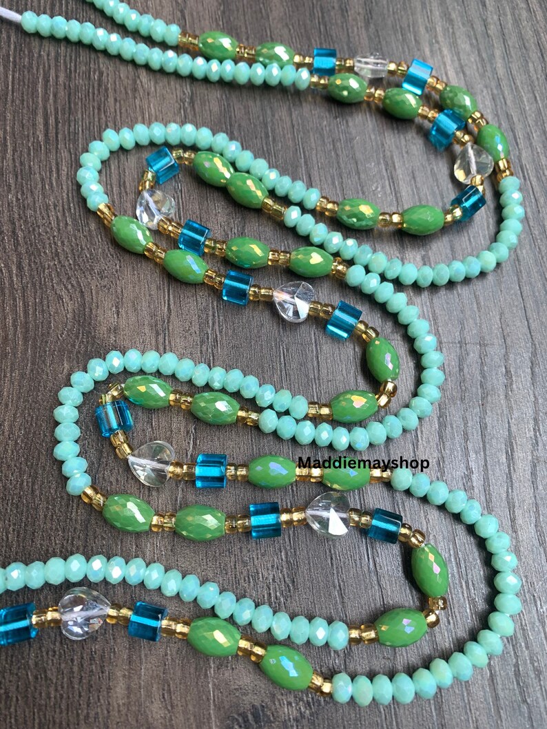 Joan Waist Bead Waistbeads With Crystals Luxury Waistbeads - Etsy