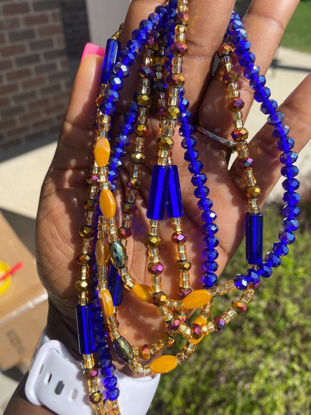 Akua ~ Crystal Waist Bead, Body Jewelry, Gift for Her, Waist Jewelry - Etsy