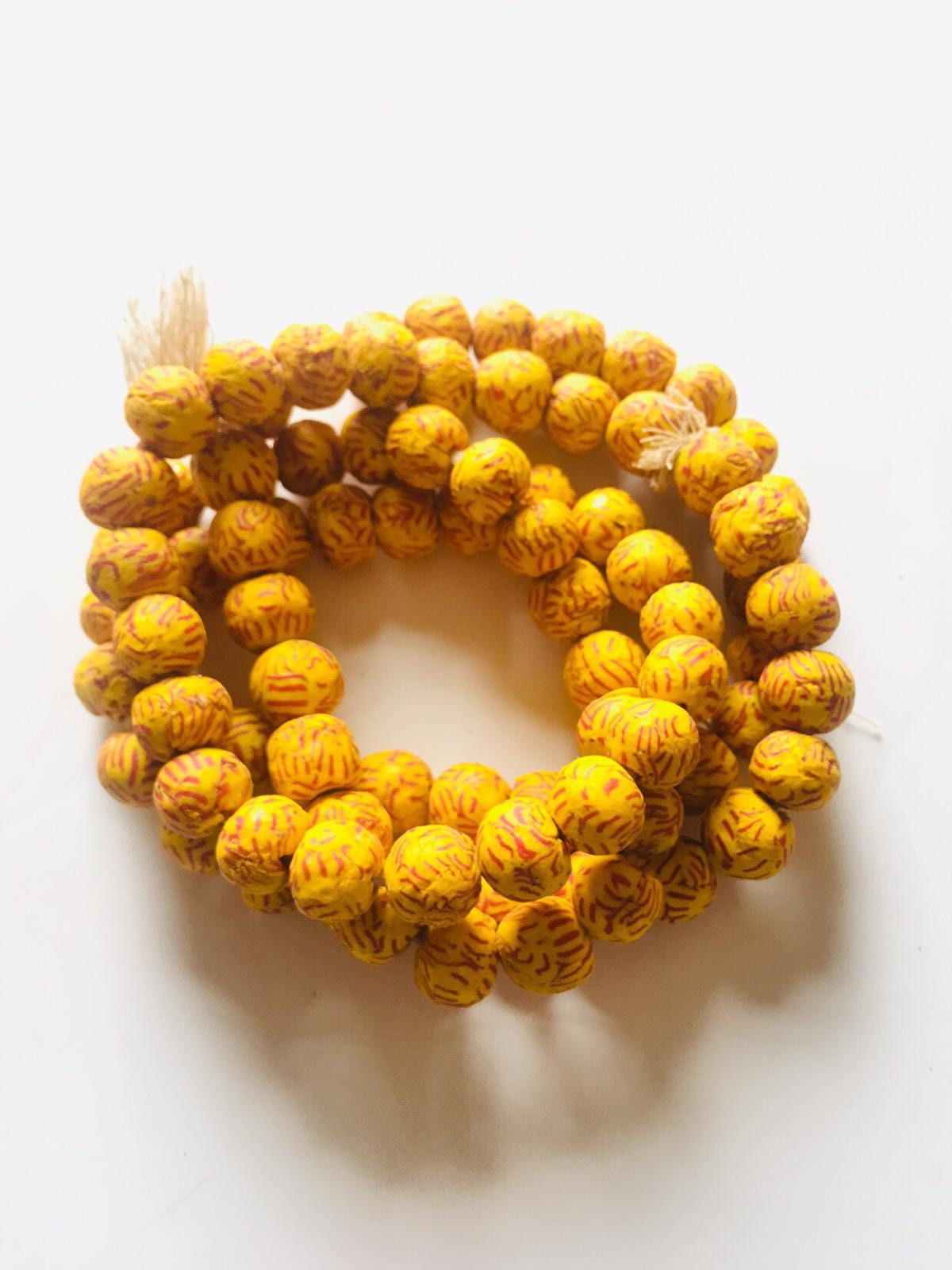 African Multi Colored Bead/Sandcast/Ghana African Glasd Bead/ 40 beads ...