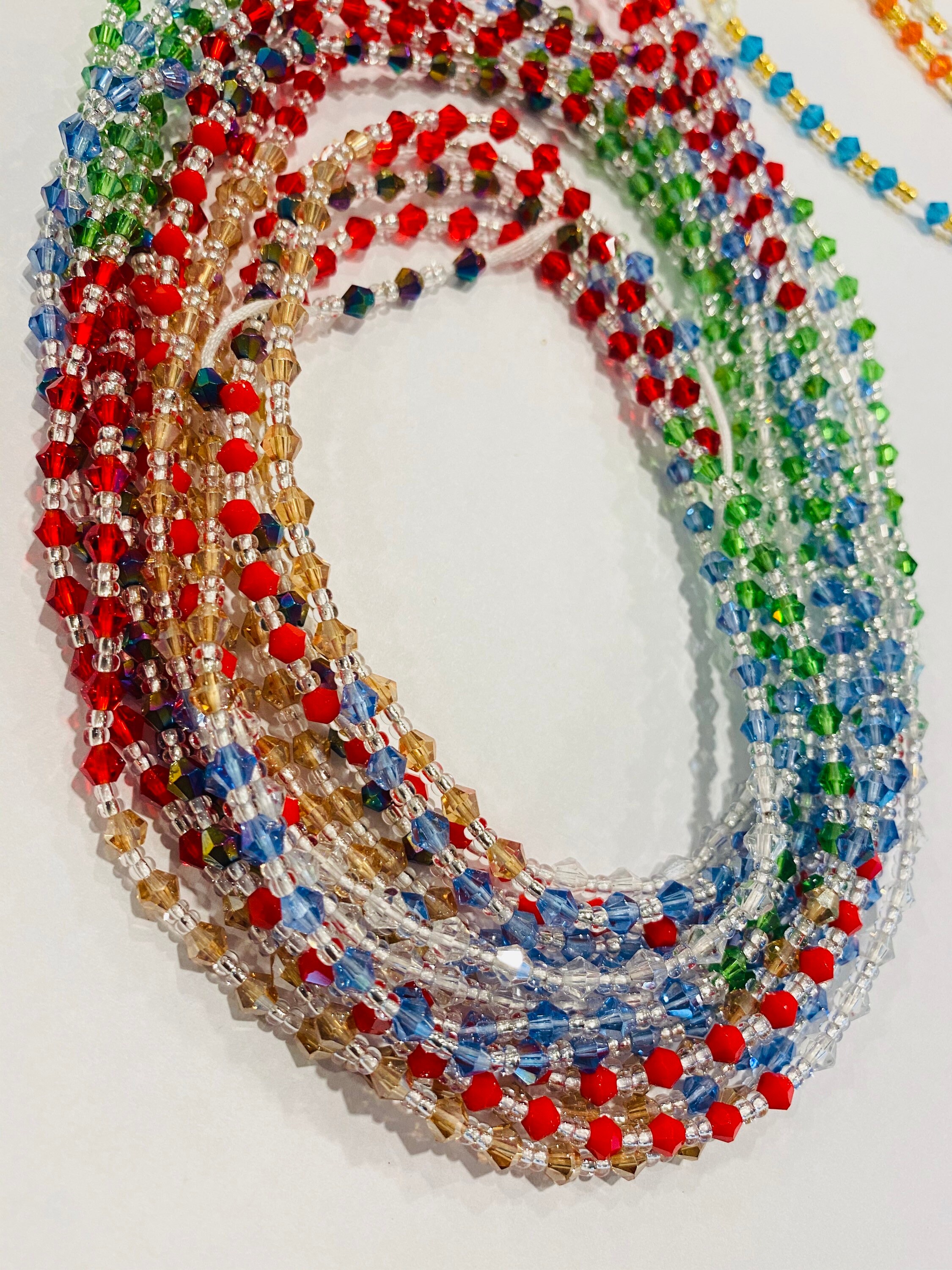 Crystal Waist Beads Wholesale- WaistBeads with crystals- Belly chain ...