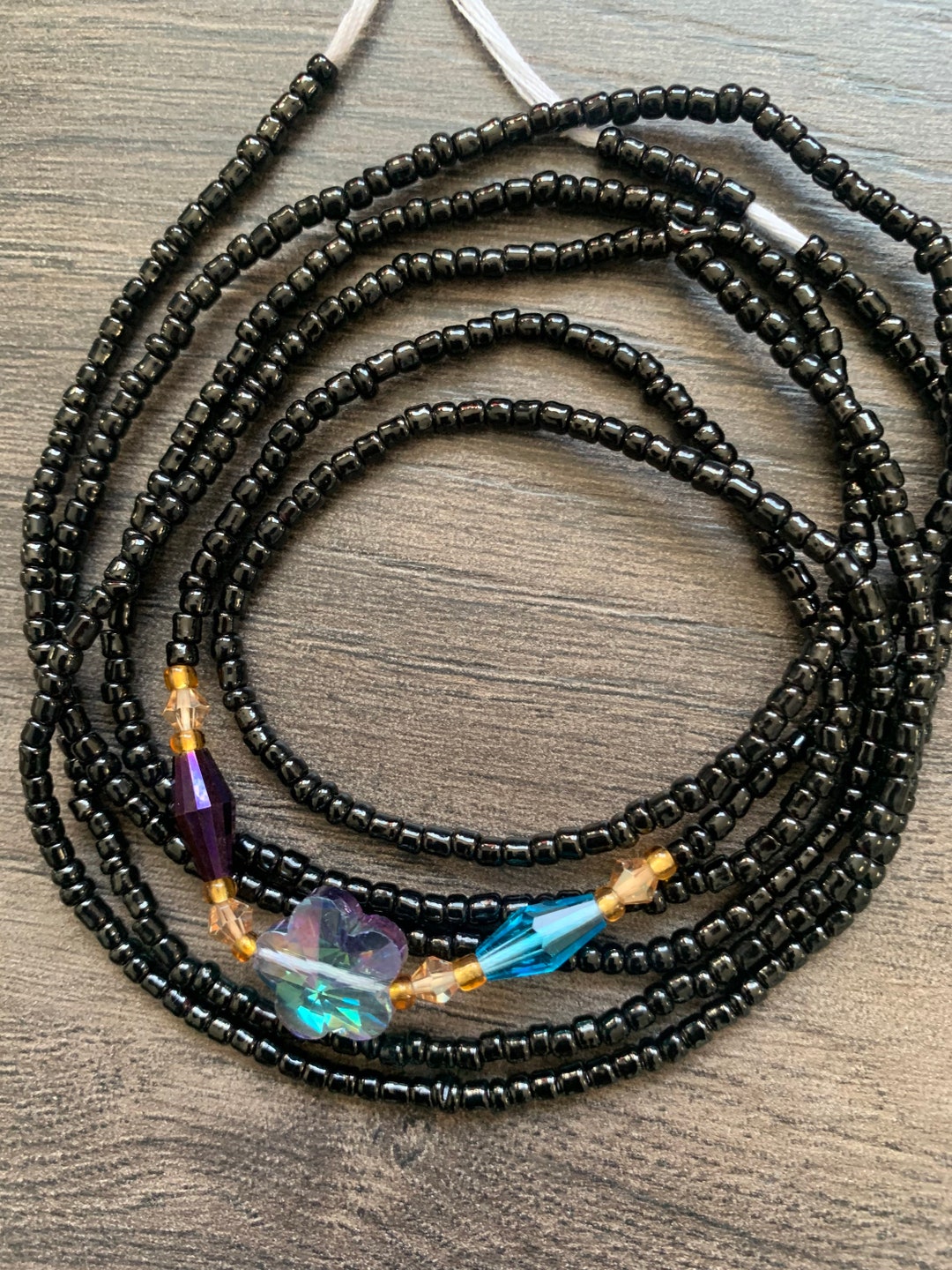 Muli-colored Waist Bead, Waist Bead, Belly Chain, Beaded Body Jewelry ...