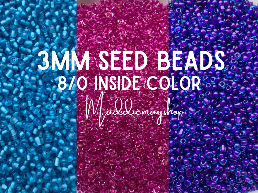 3mm Seed Beads Assorted Colors, Jewelry Making Beads, Crafting Supplies ...