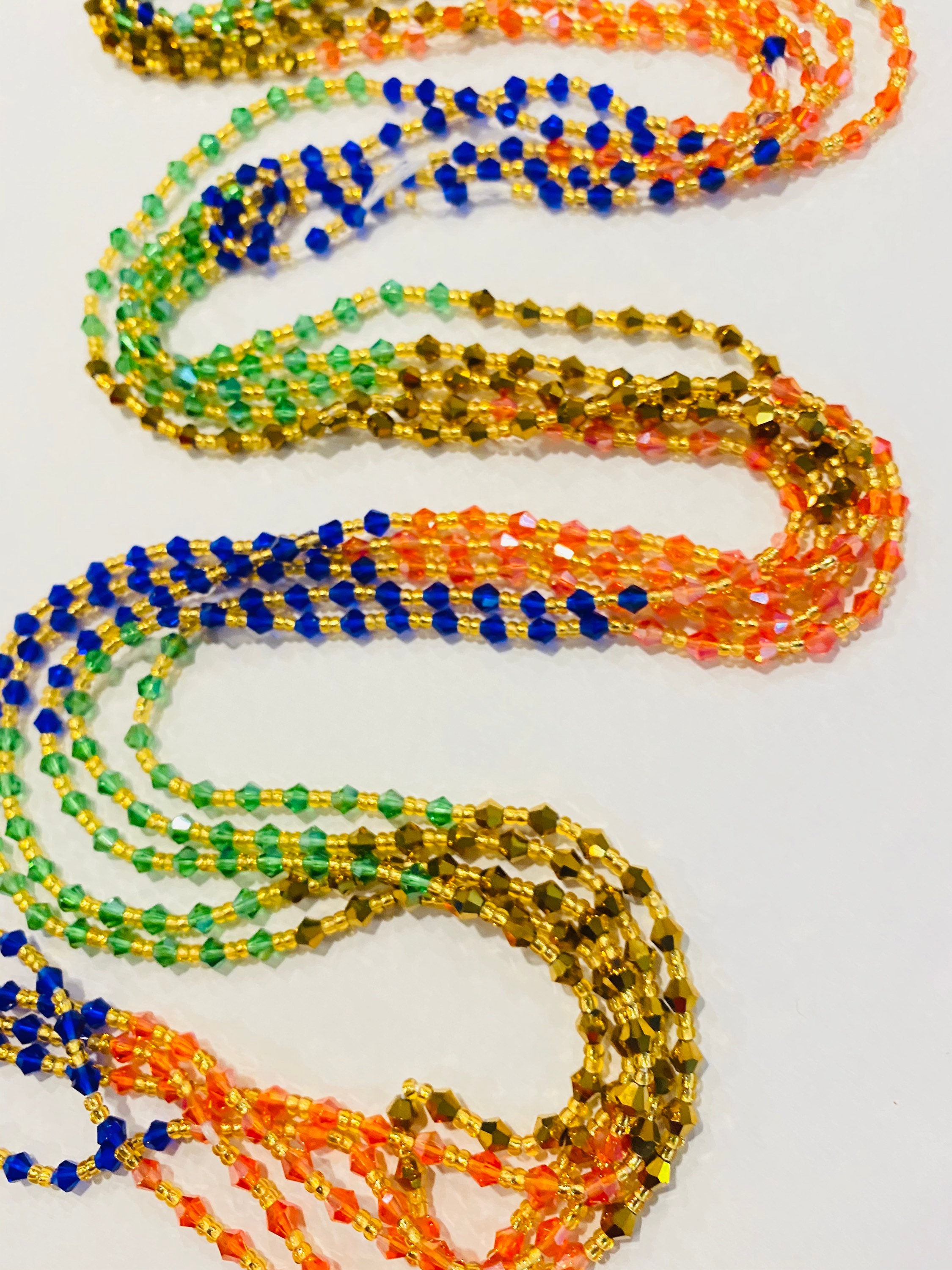 Crystal Waist Beads Wholesale- WaistBeads with crystals- Belly chain ...