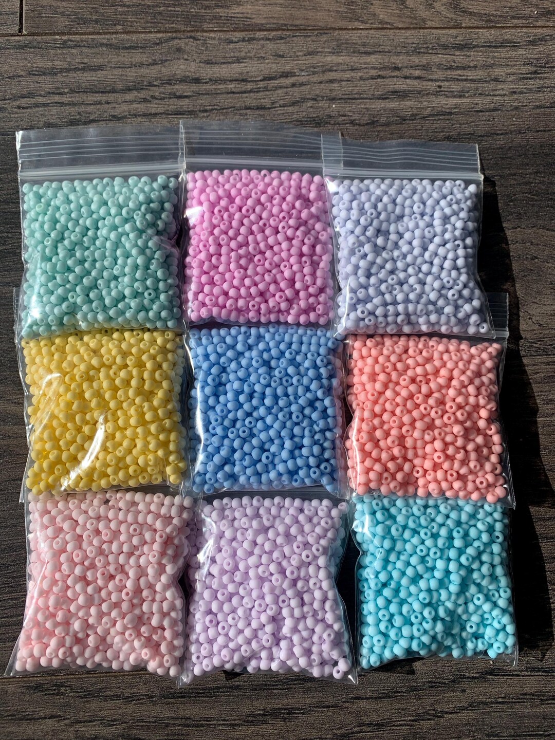 3mm or 8/0 Pastel Seed Beads, Premium Quality Glass Beads for Jewelry ...