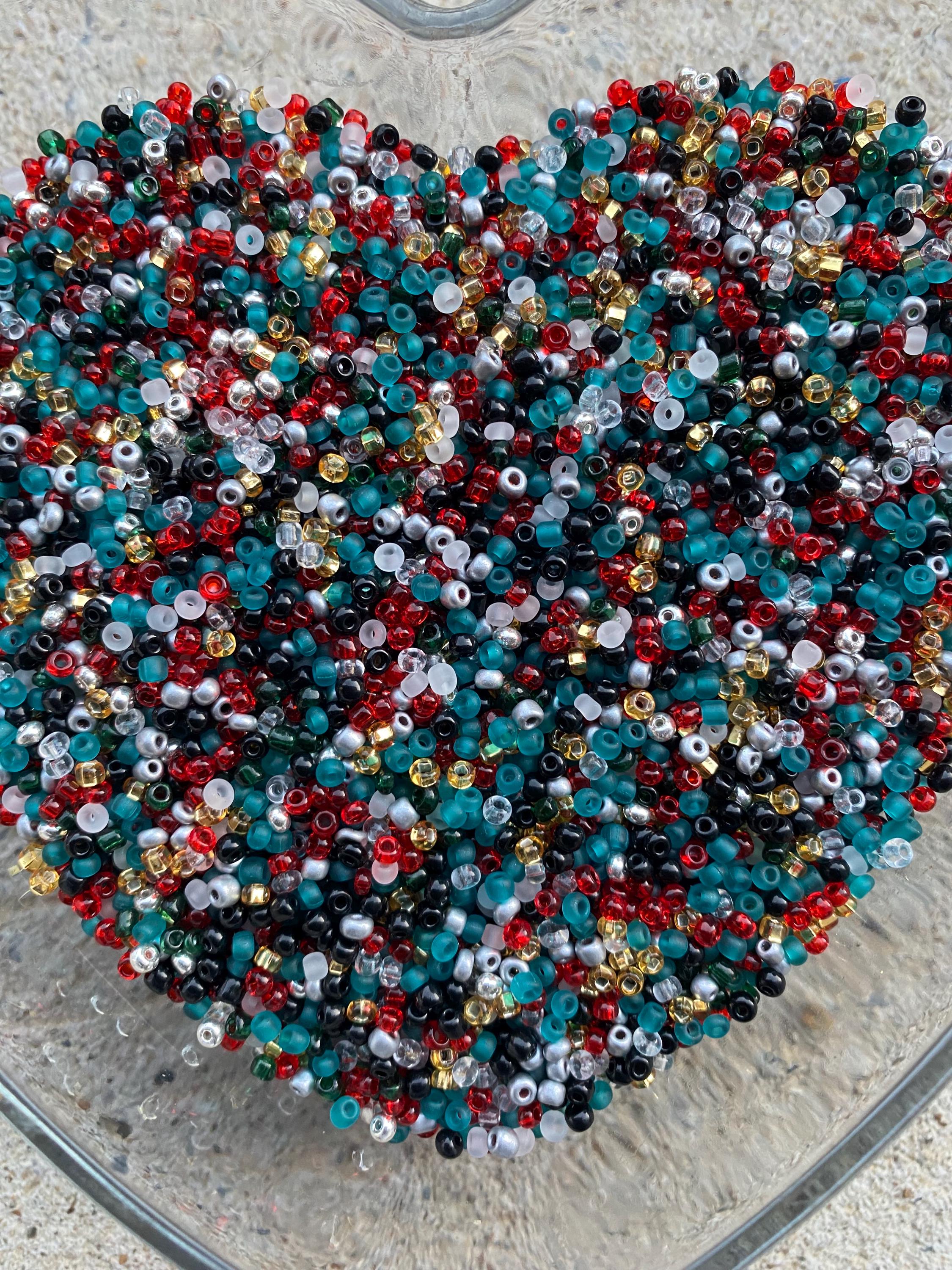 3mm Glass Beads, Size 8/0 Seed Beads, Multicolored Beads, Glass Beads ...