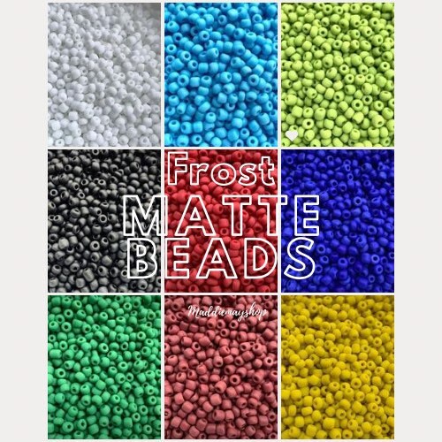 6/0- 4mm Frost Glass Beads, Frosted Beads, Bulk Beading Supplies, Glass ...