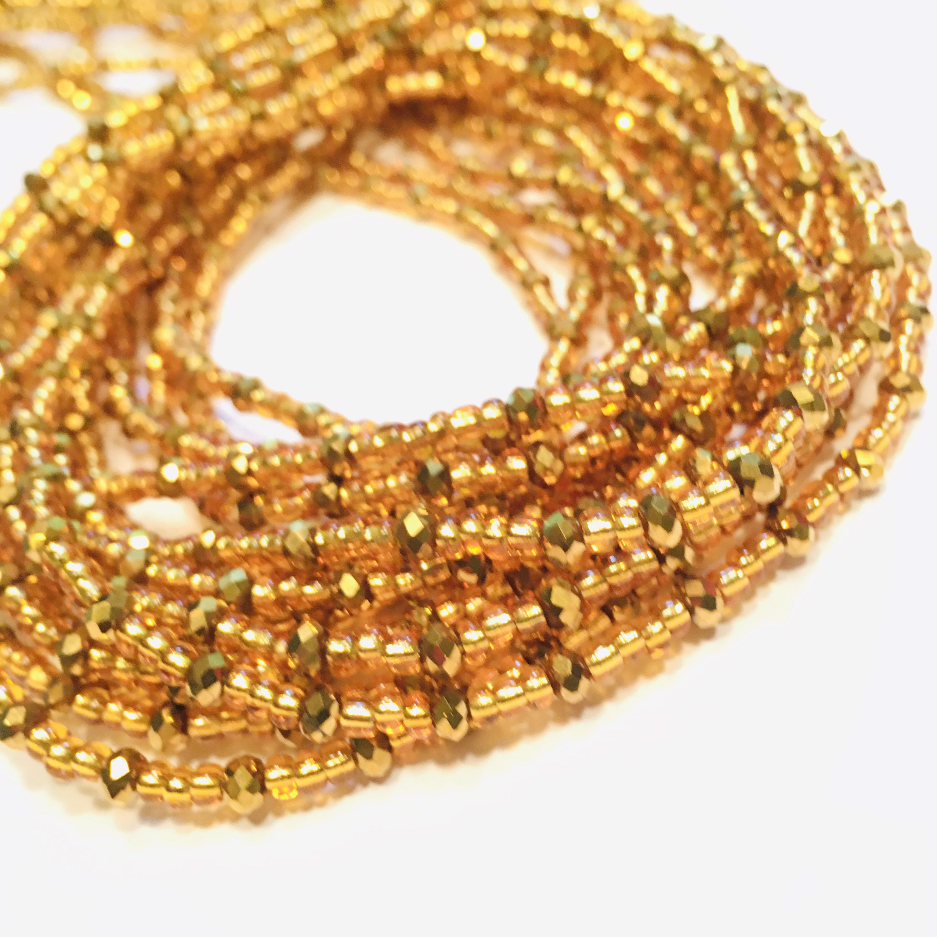 Elegant Waist Bead, waist bead, African waist beads with crystals ...