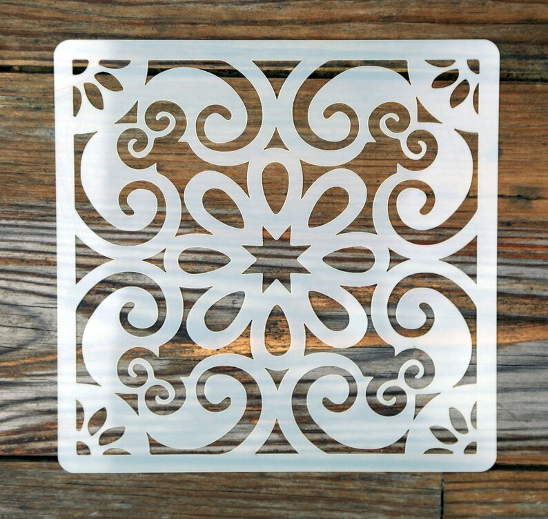 Arabic Style Design Tile Stencil 190 Micron Mylar Washable | Etsy