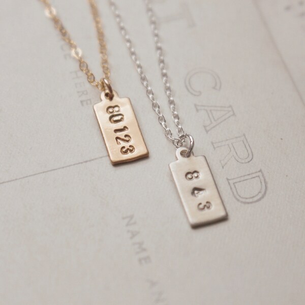 Stamped Necklace - Etsy