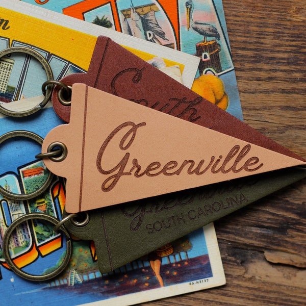 Pennant Flag Keychain - Etsy