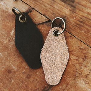 Topographic Map Leather Motel Keychain Topography Gift - Etsy