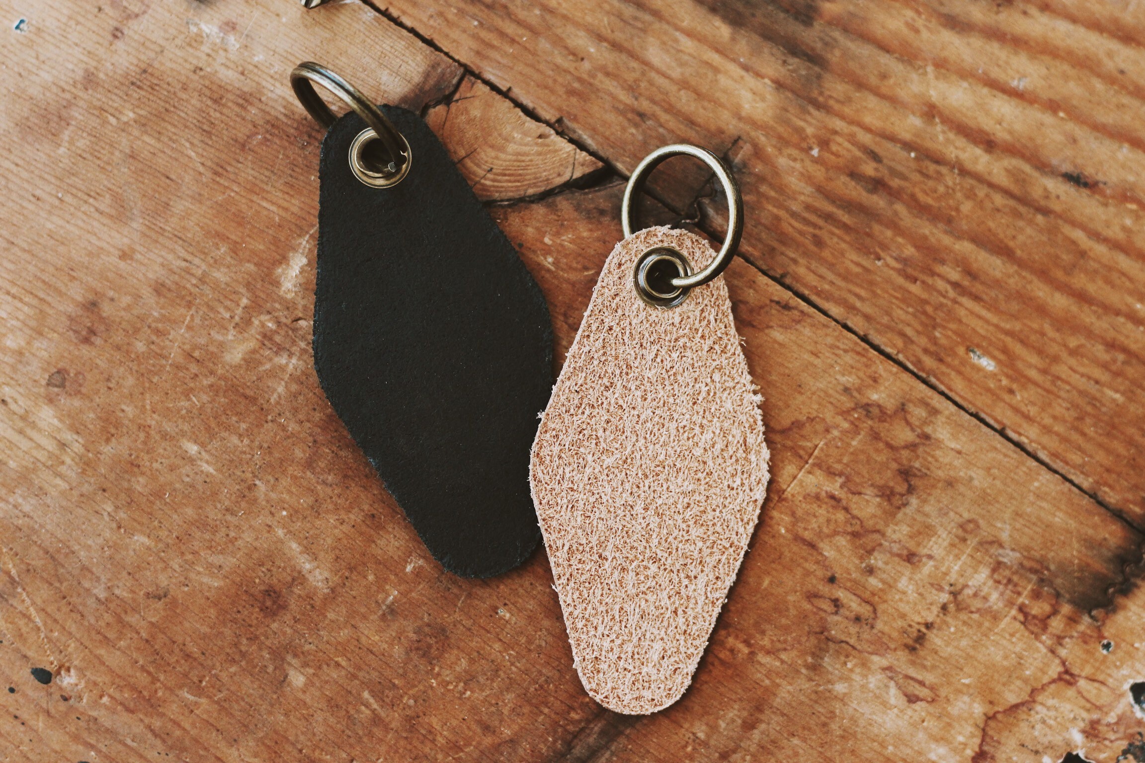 Topographic Map Leather Motel Keychain Topography Gift | Etsy