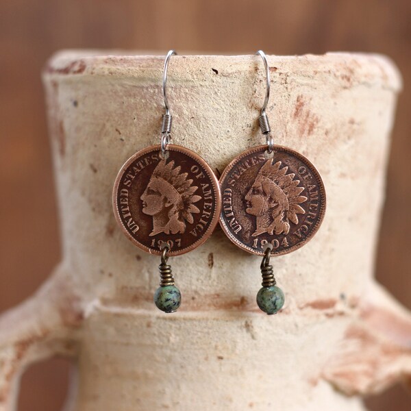 Coin Earrings - Etsy