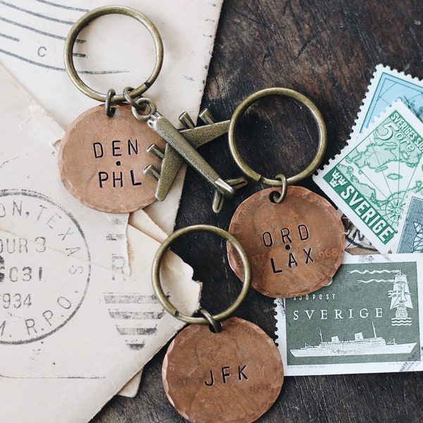 Airplane Keychain - Etsy