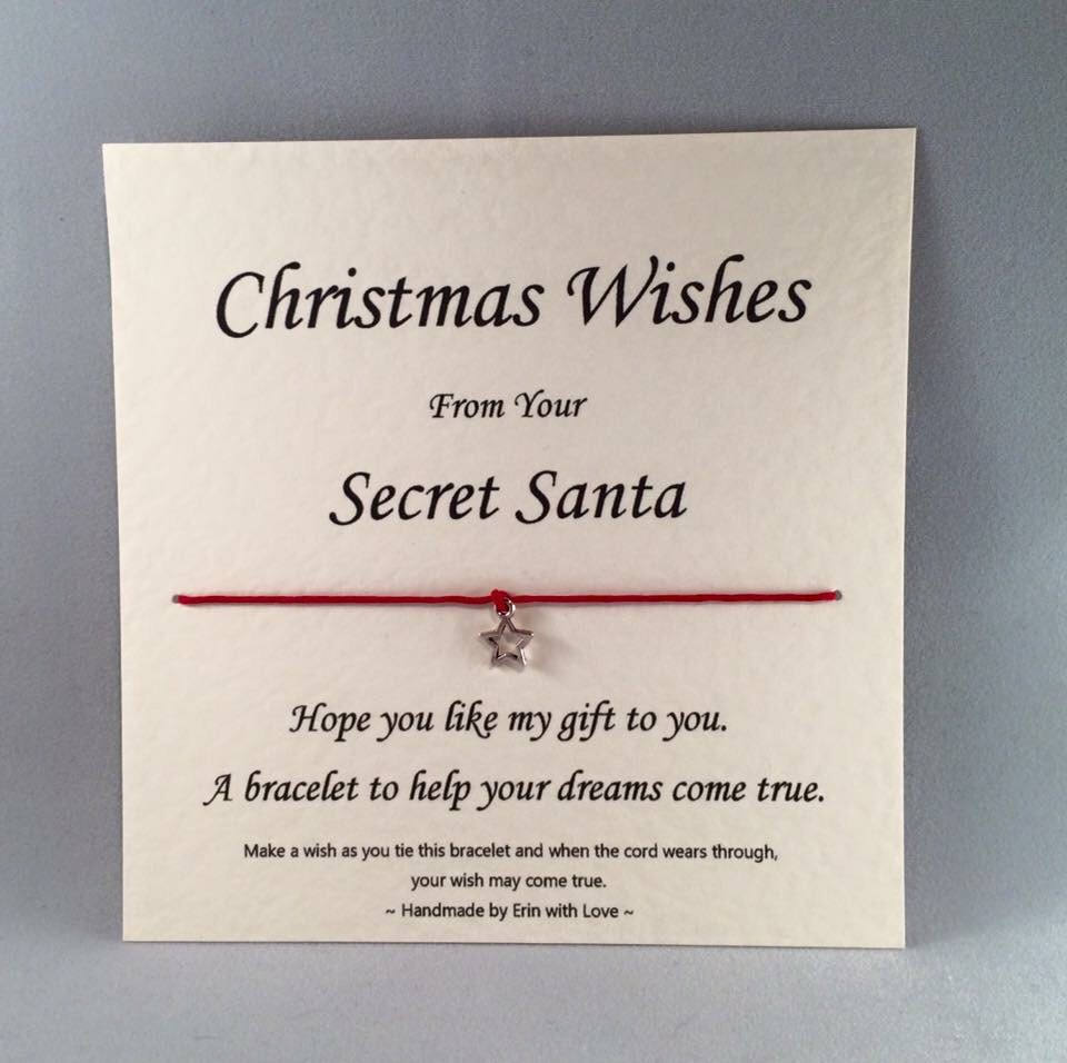 Secret Santa Tibetan Silver Charm Wish Bracelet Message Card Etsy secret-santa-tibetan-silver-charm-wish-bracelet-message-card-etsy