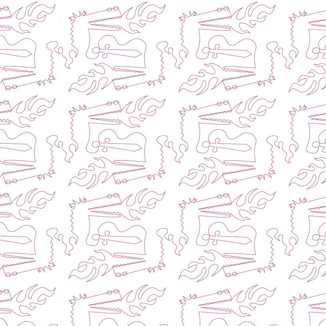 Fighting Dragons Long Arm Quilting Pattern - Etsy