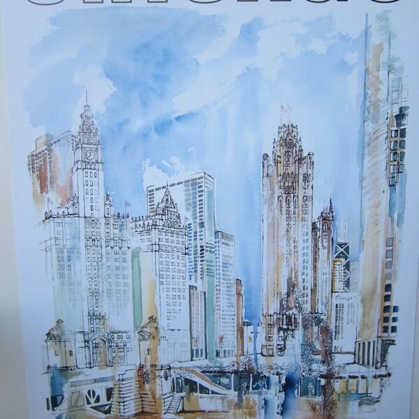 Chicago Artwork - Etsy