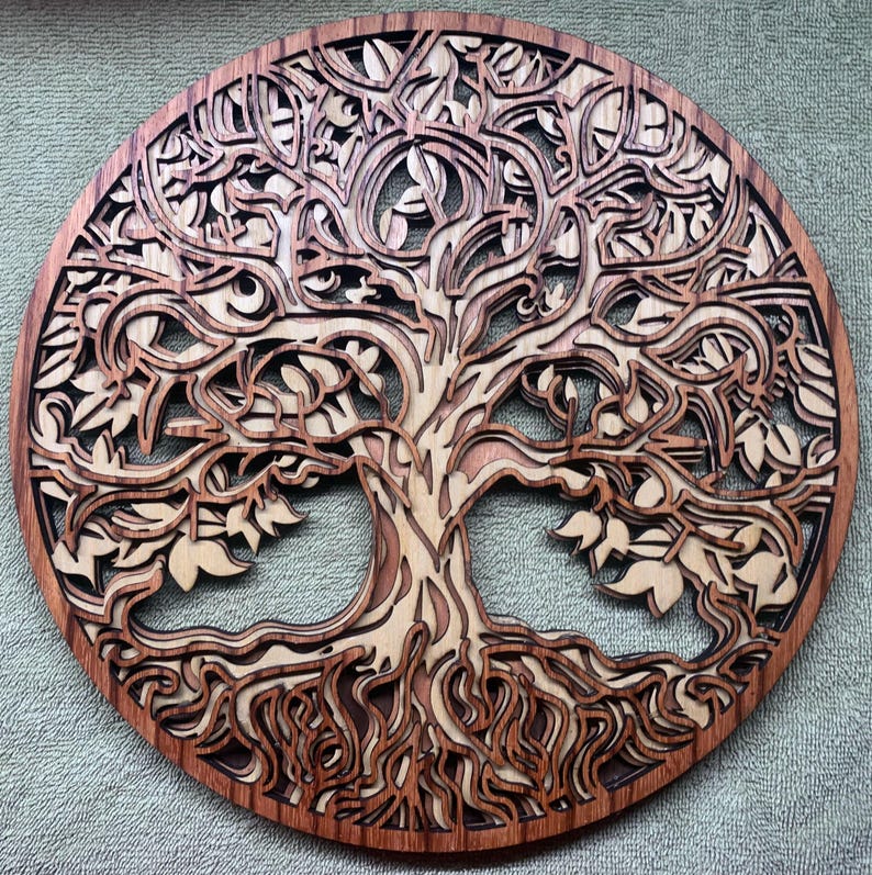 Tree of Life Wood Design - Etsy