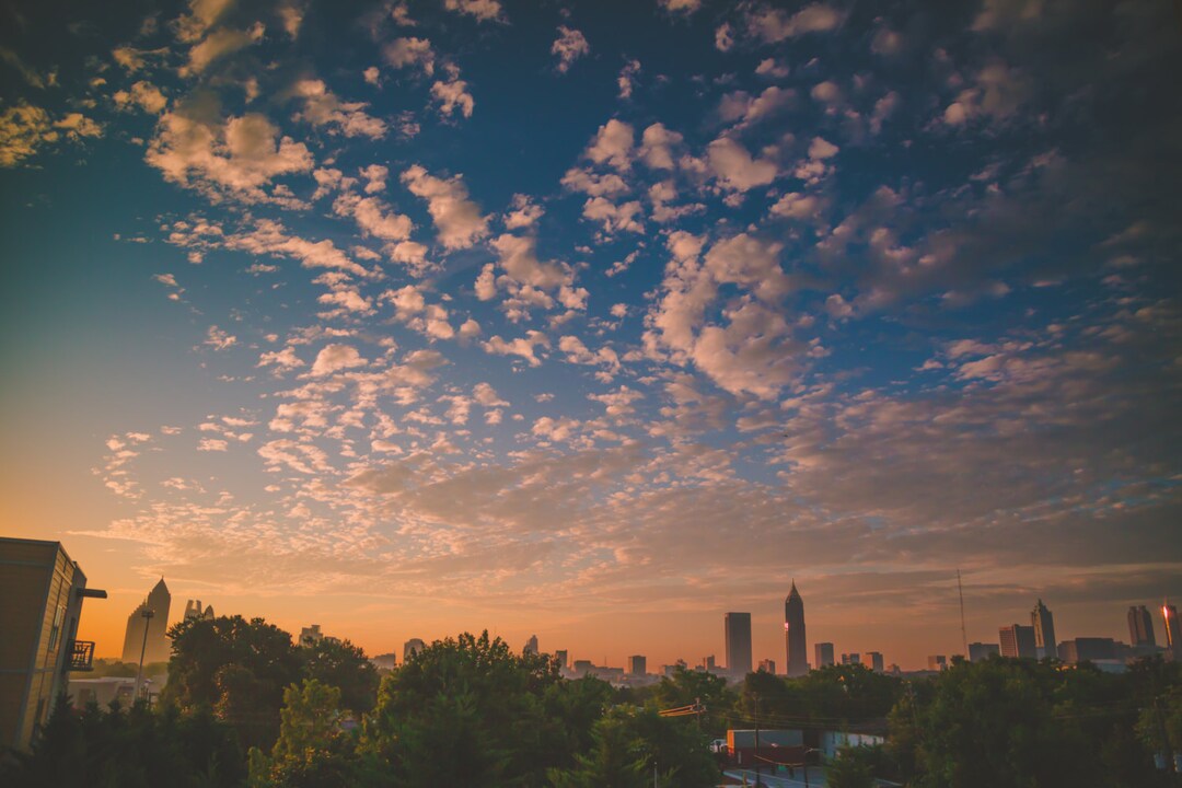 Atlanta Photography, Sunrise, Skyline, Downtown, Tree, Fine Art, Print ...