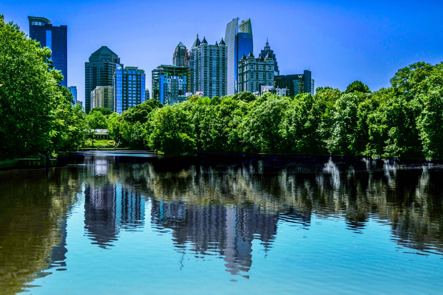 Atlanta Photography, Reflection, Skyline, Midtown, Fine Art, Print ...