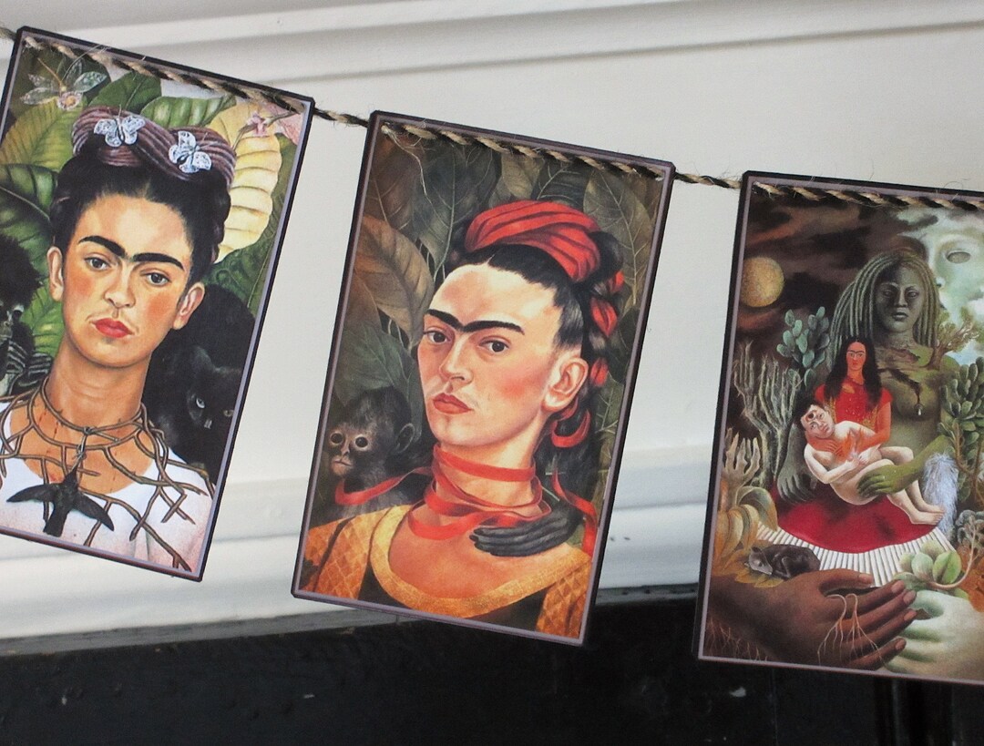 FRIDA KAHLO Garlandfrida Kahlo, Frida Banner, FRIDA Self Portraits ...