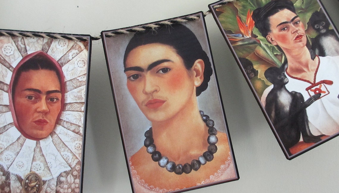FRIDA KAHLO Garlandfrida Kahlo Frida Banner FRIDA Self - Etsy