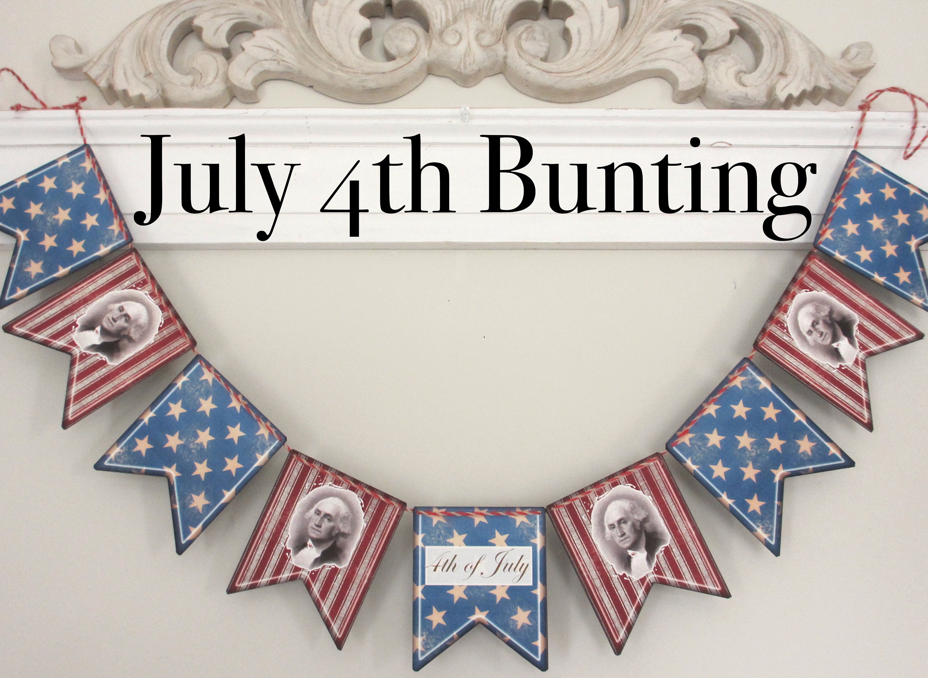JULY 4TH BUNTING Garlandindependence Day July 4 Gift July - Etsy