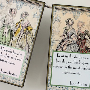 JANE AUSTEN Garland--jane Austen Banner, Literary Gift, Gift,book Group ...