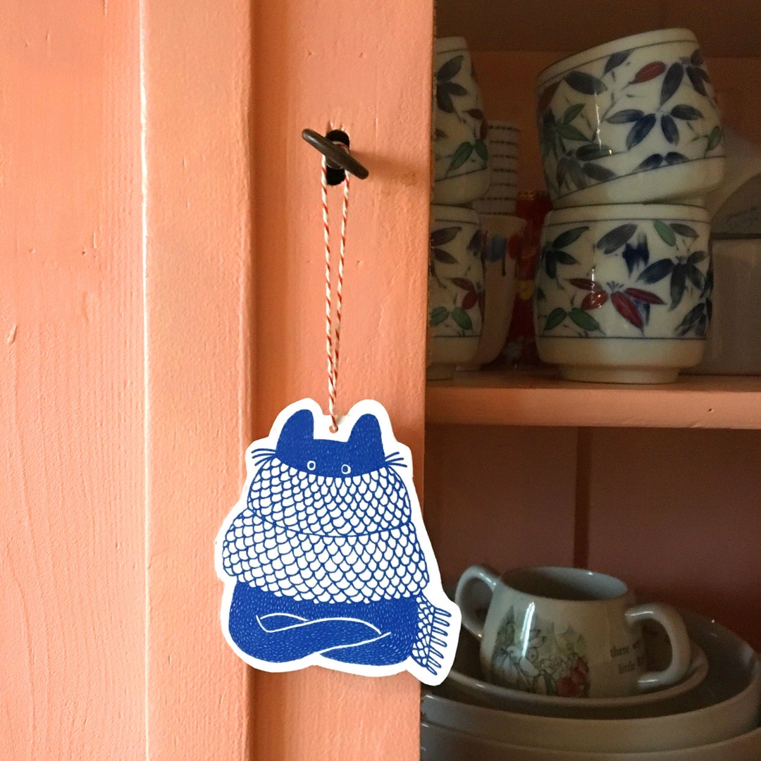Little Cute Cat Hanger! for Decorating Your Home, a Present or the Tree ...