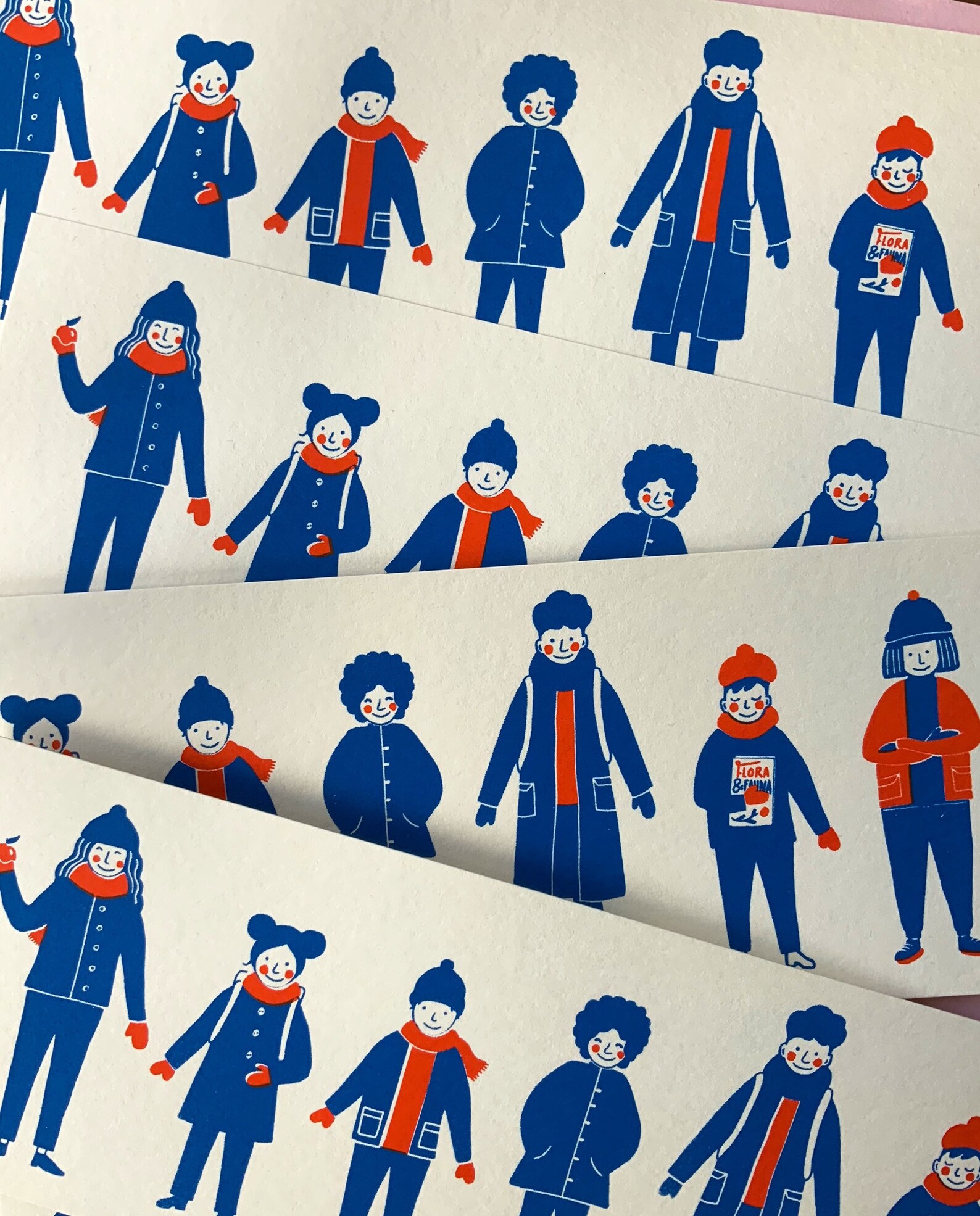 7 Cute Winter Kids Ready for School Screenprint - Etsy