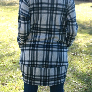 Marled Solid Comfy Cardigan With Wide Bands, Solid Sweater, Snuggly ...