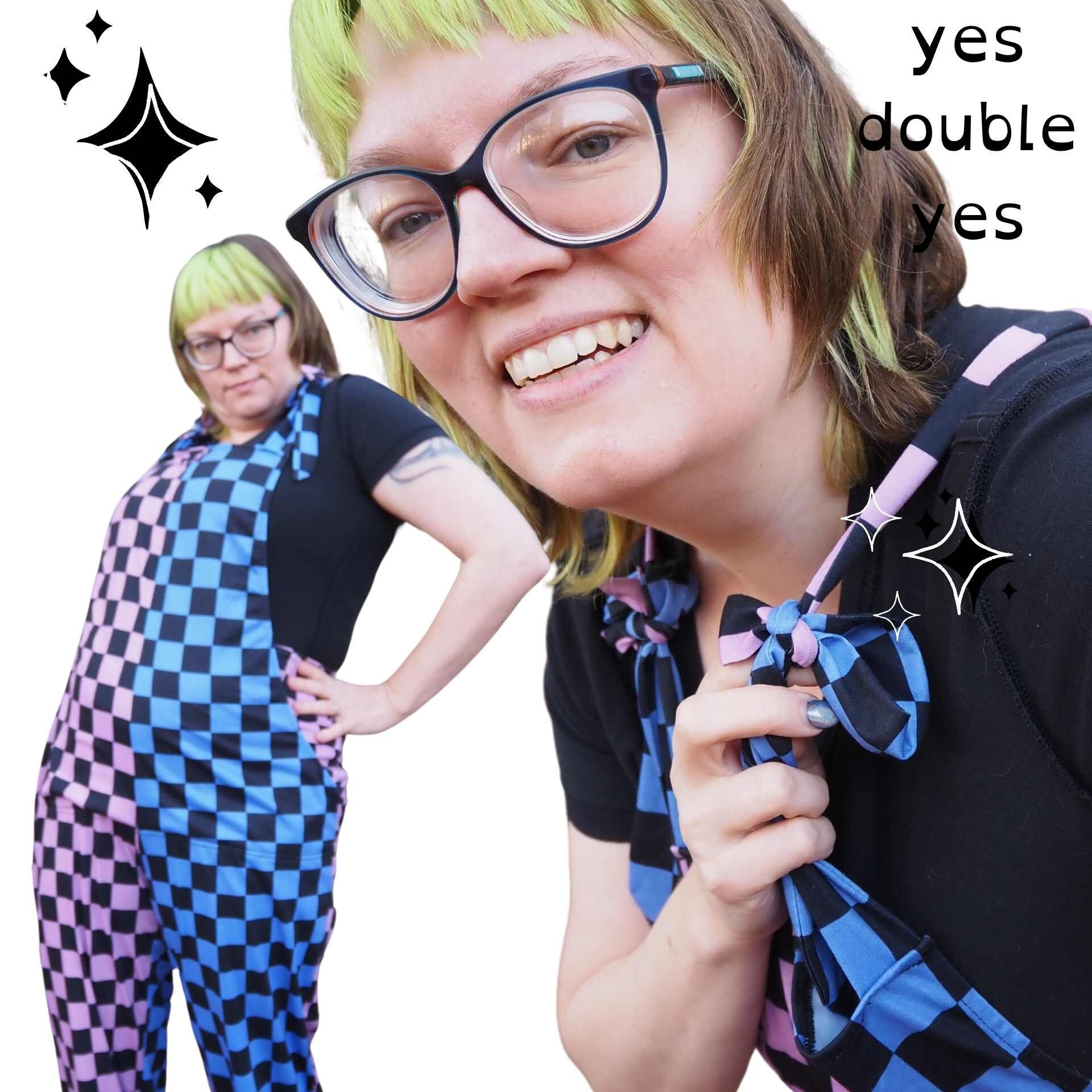 Pinky Purply Clowncore Overalls Jumpsuit Adorable Cute Party Rave ...