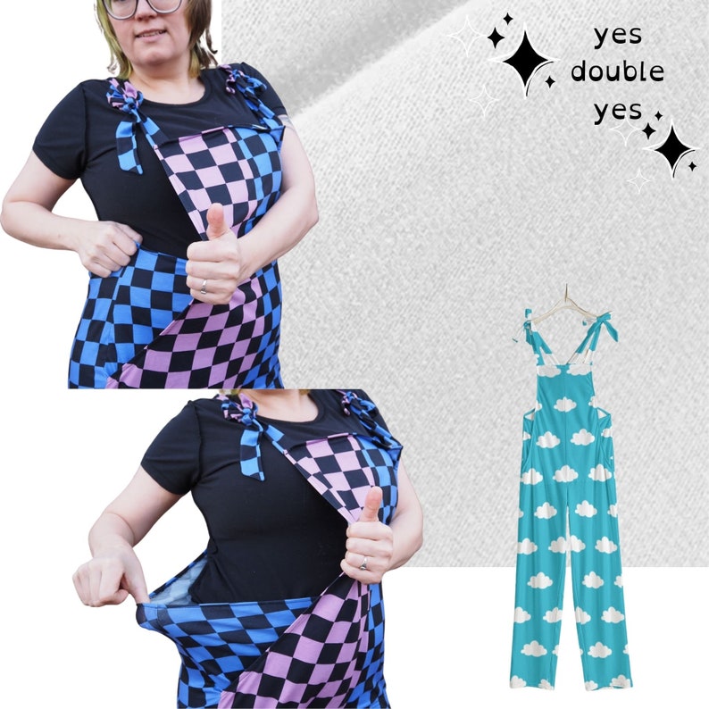 Kidcore Cloud Clown Pants Abdl Overalls Nonbinary Harajuku Light ...