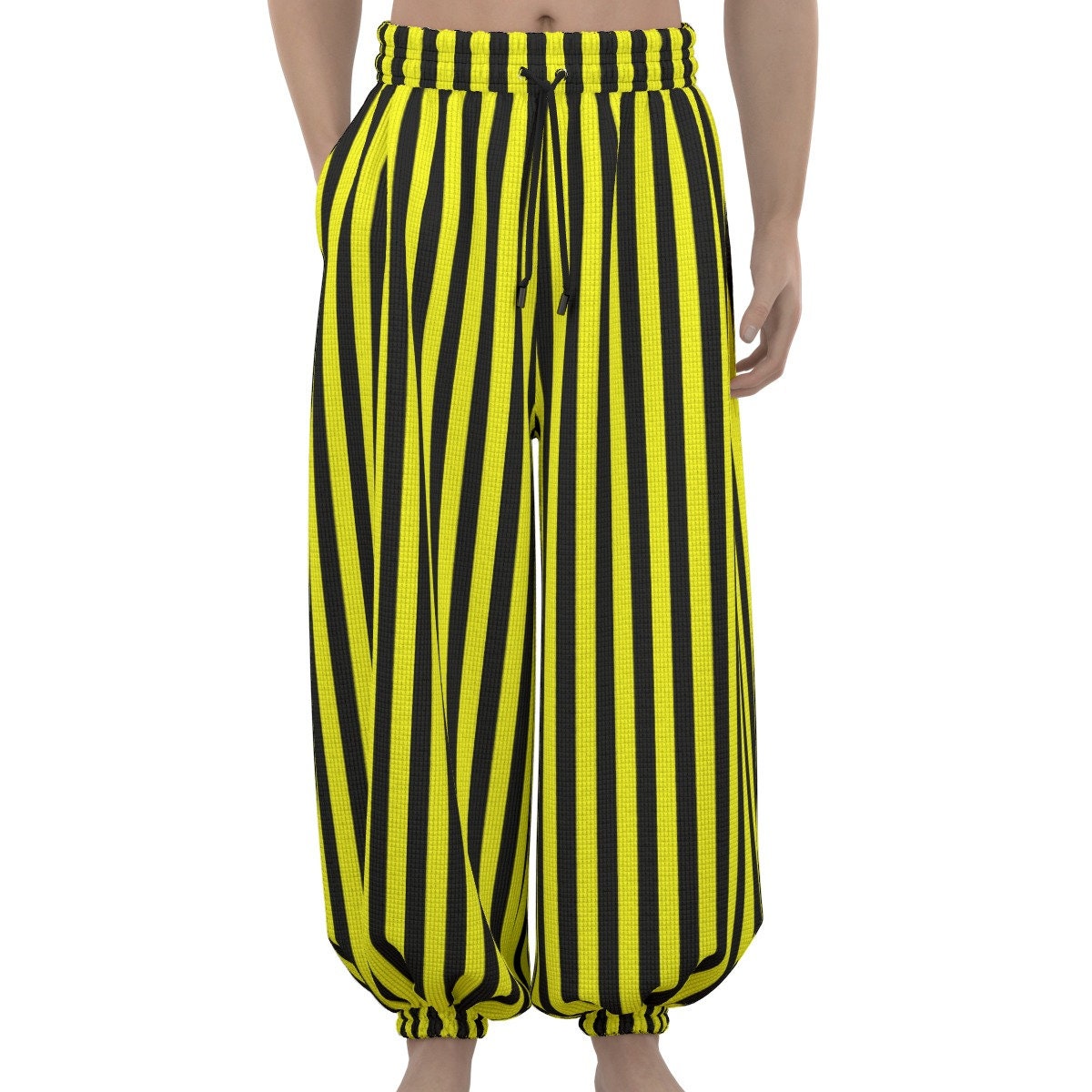 Yellow Bee Stripe Clown Pants Balloon Pantaloons Clowncore Party ...
