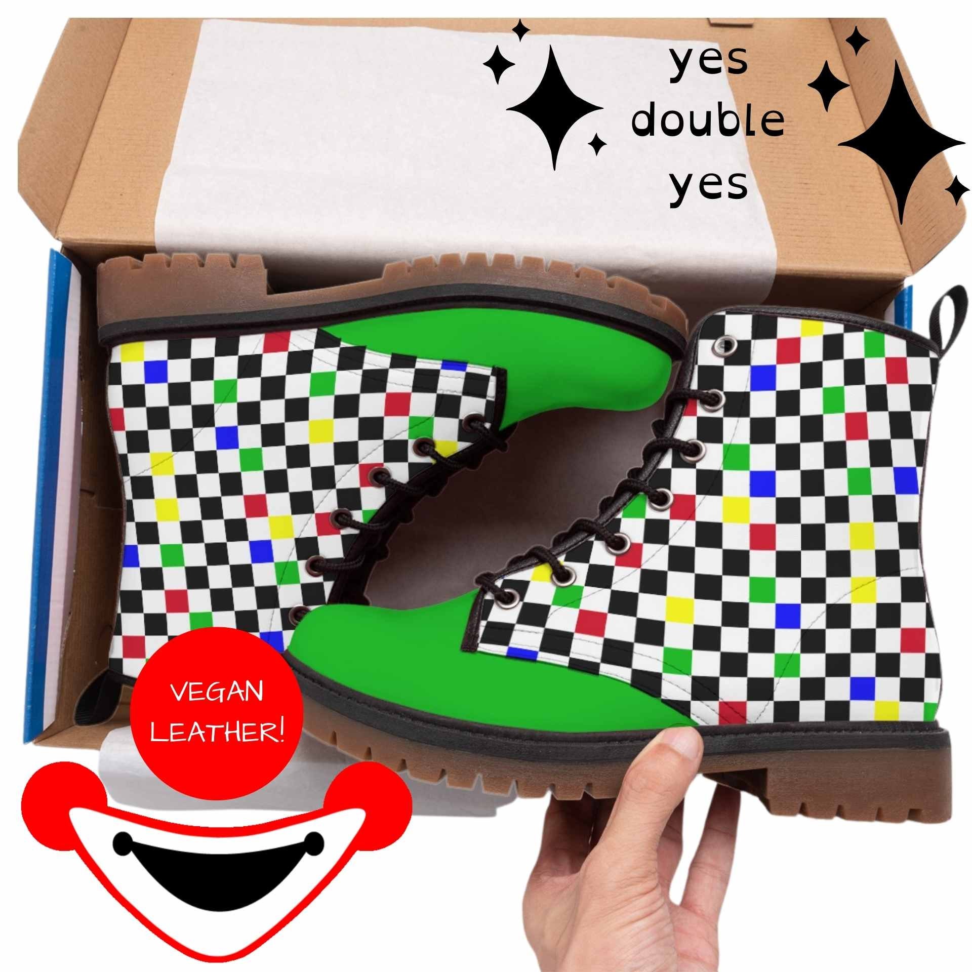Kidcore Combat Boots Professional Clown Costume Clown Shoes Nonbinary ...