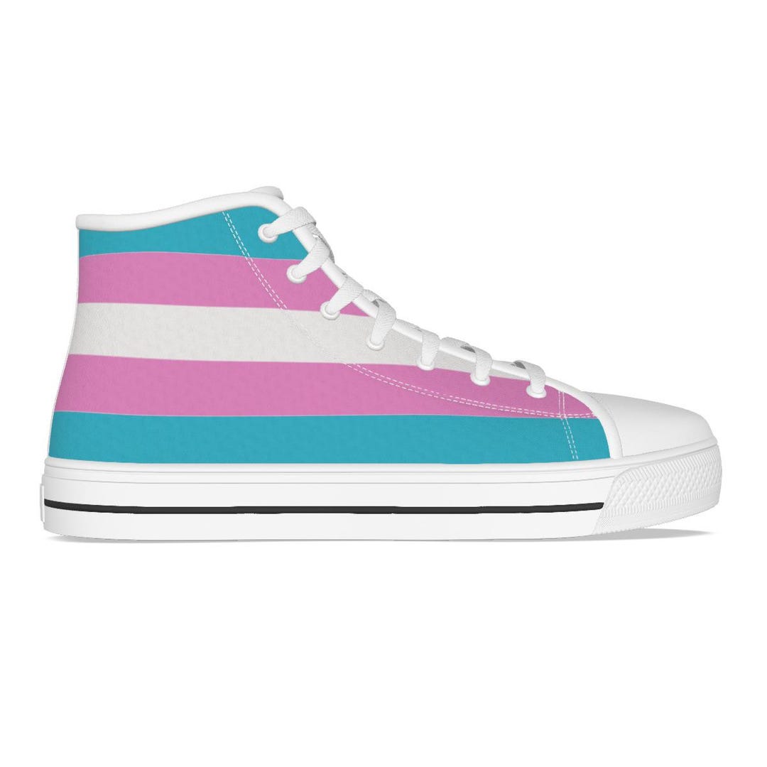 Trans Flag Sneakers Pride Parade Shoes Clowncore Clowning Footwear ...