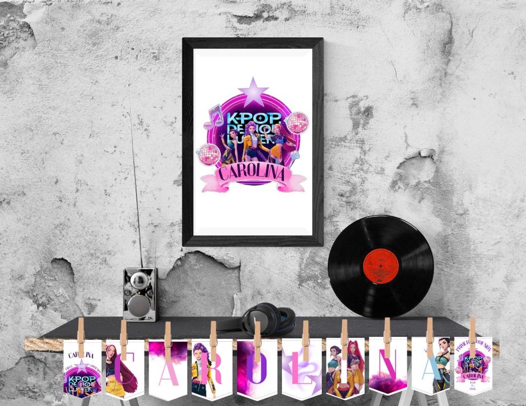 K-POP DEMON HUNTERS First Communion Banner, Customizable and Editable ...