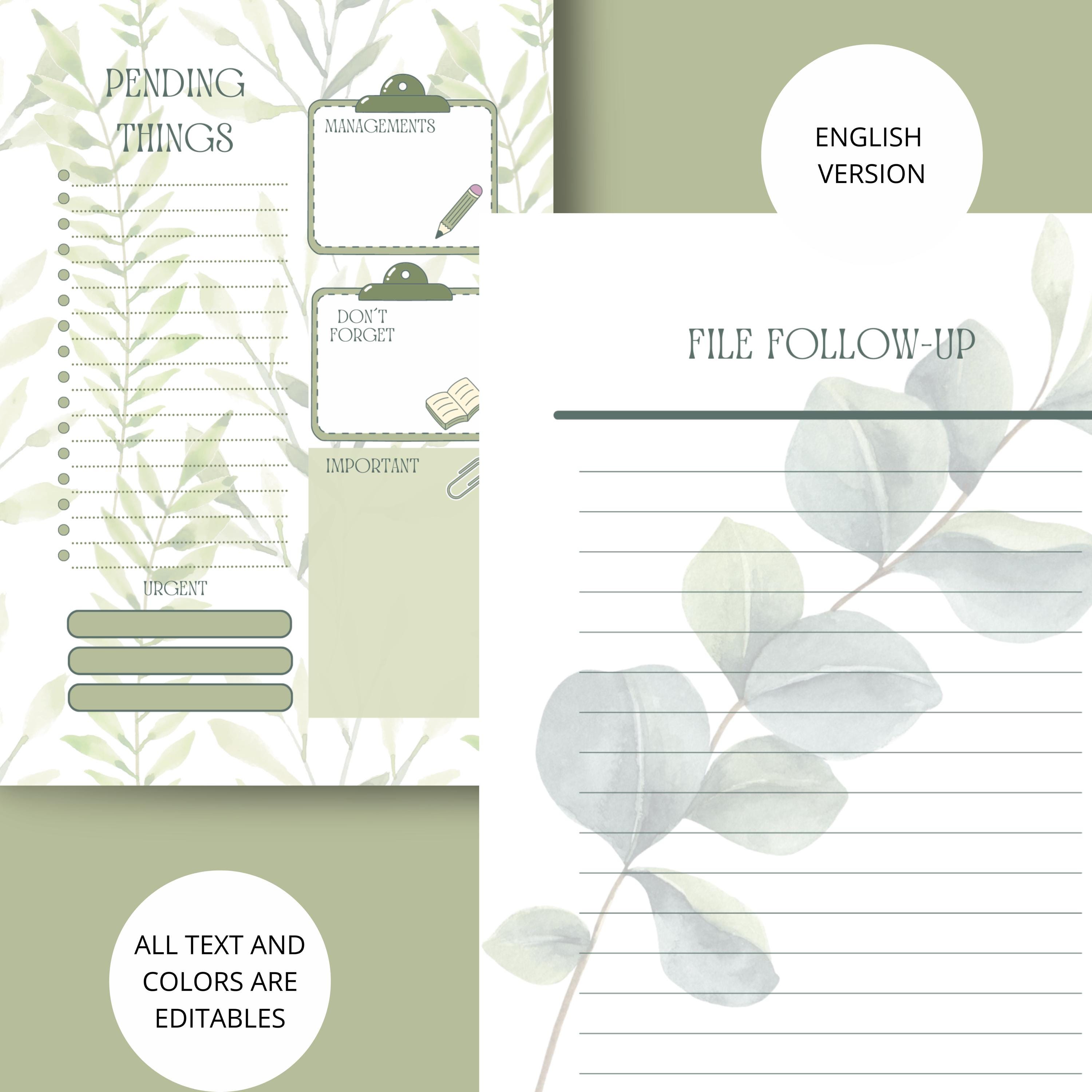 EDITABLE TEMPLATE AND PDF Lawyer Client Record, Individual Client File ...