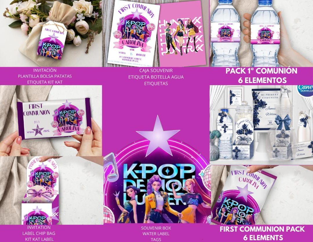Complete K-POP DEMON HUNTERS Communion Package, Digital Communion Pack ...