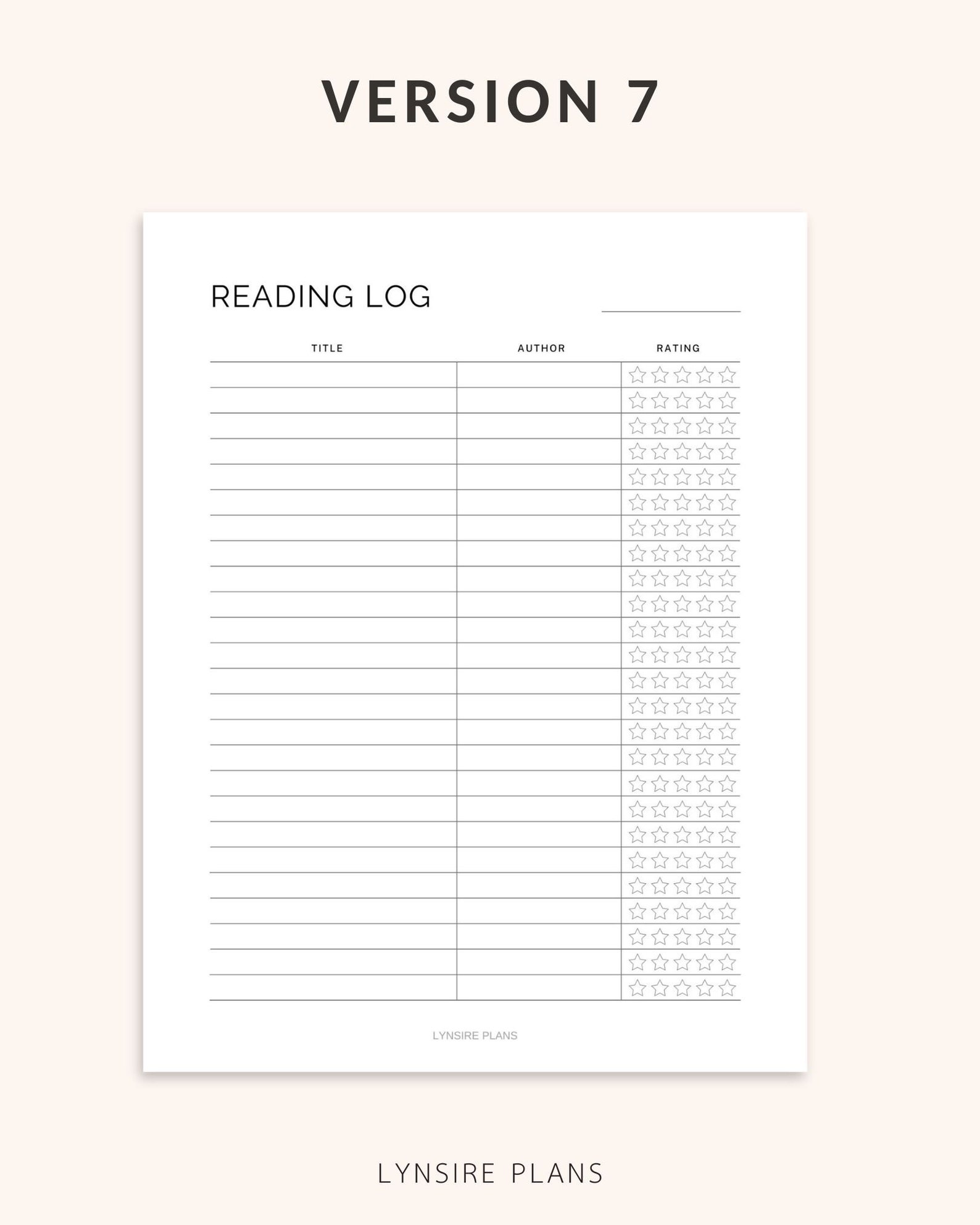 Reading Tracker Log Printable, Reading Tracker, Books to Read, Books I ...