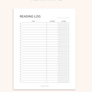 Reading Tracker Log Printable, Reading Tracker, Books to Read, Books I ...