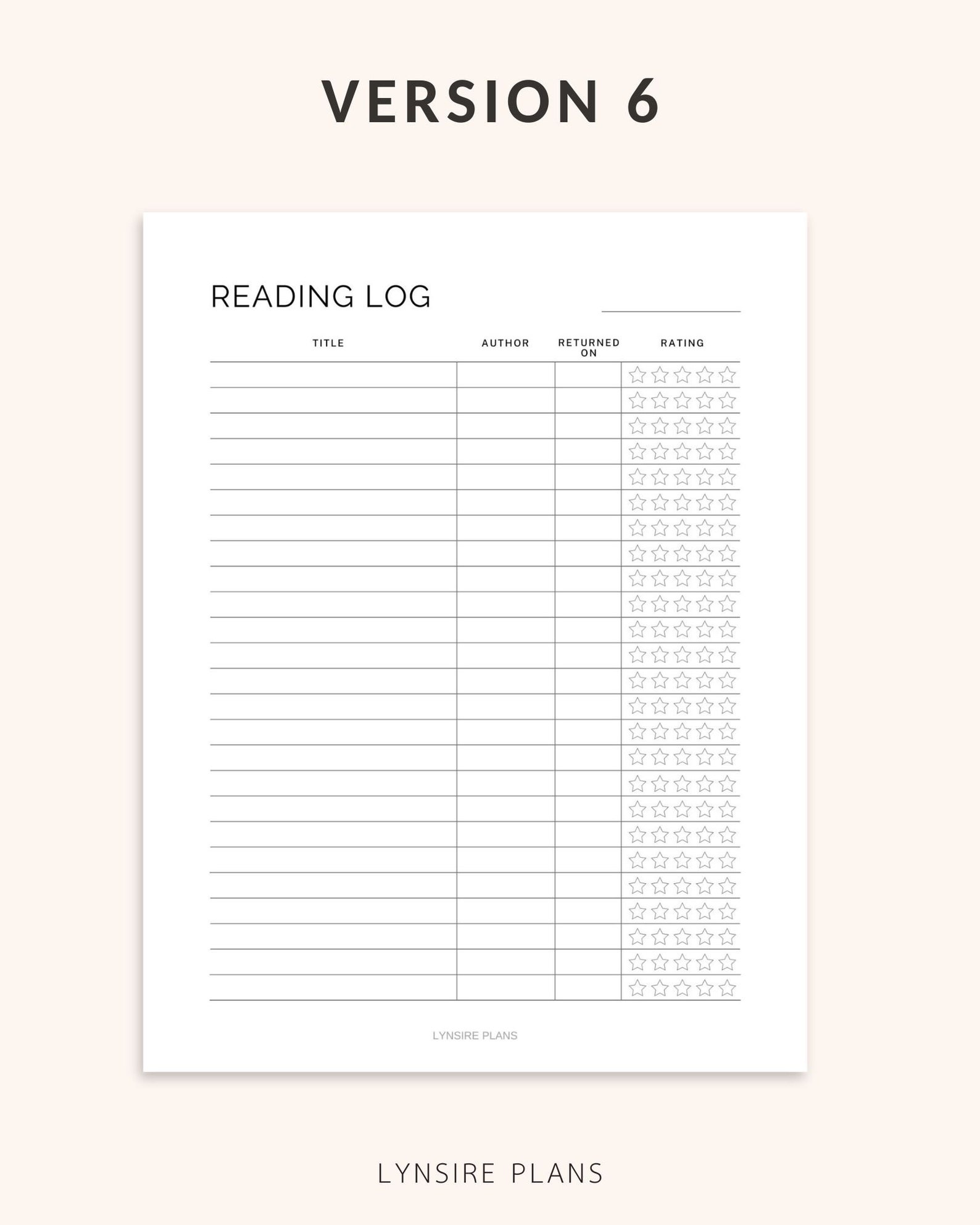 Reading Tracker Log Printable, Reading Tracker, Books to Read, Books I ...