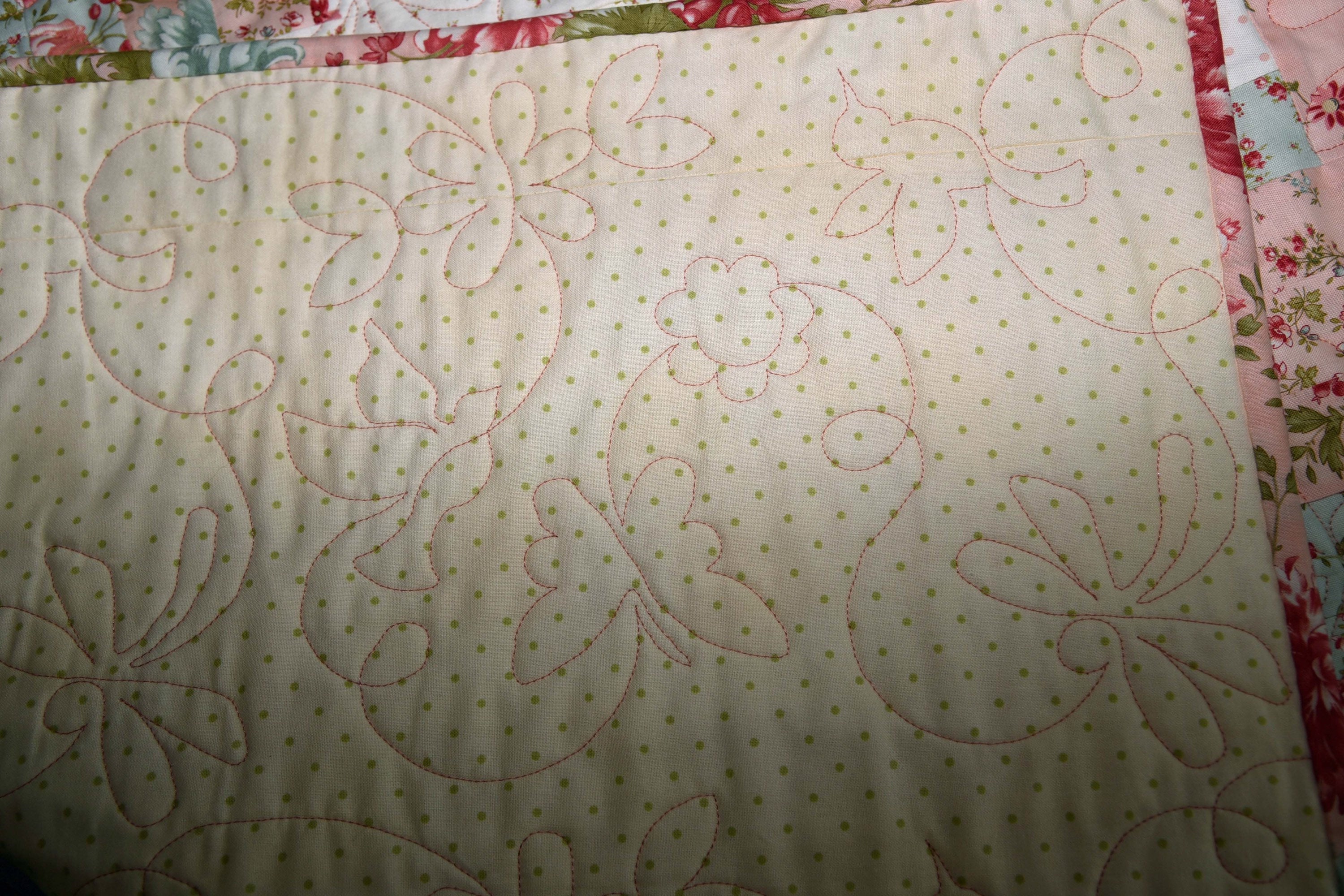 Artisan Made Pink Roses Quilt. Teen Girl’s Room. Large Wall Hanging ...