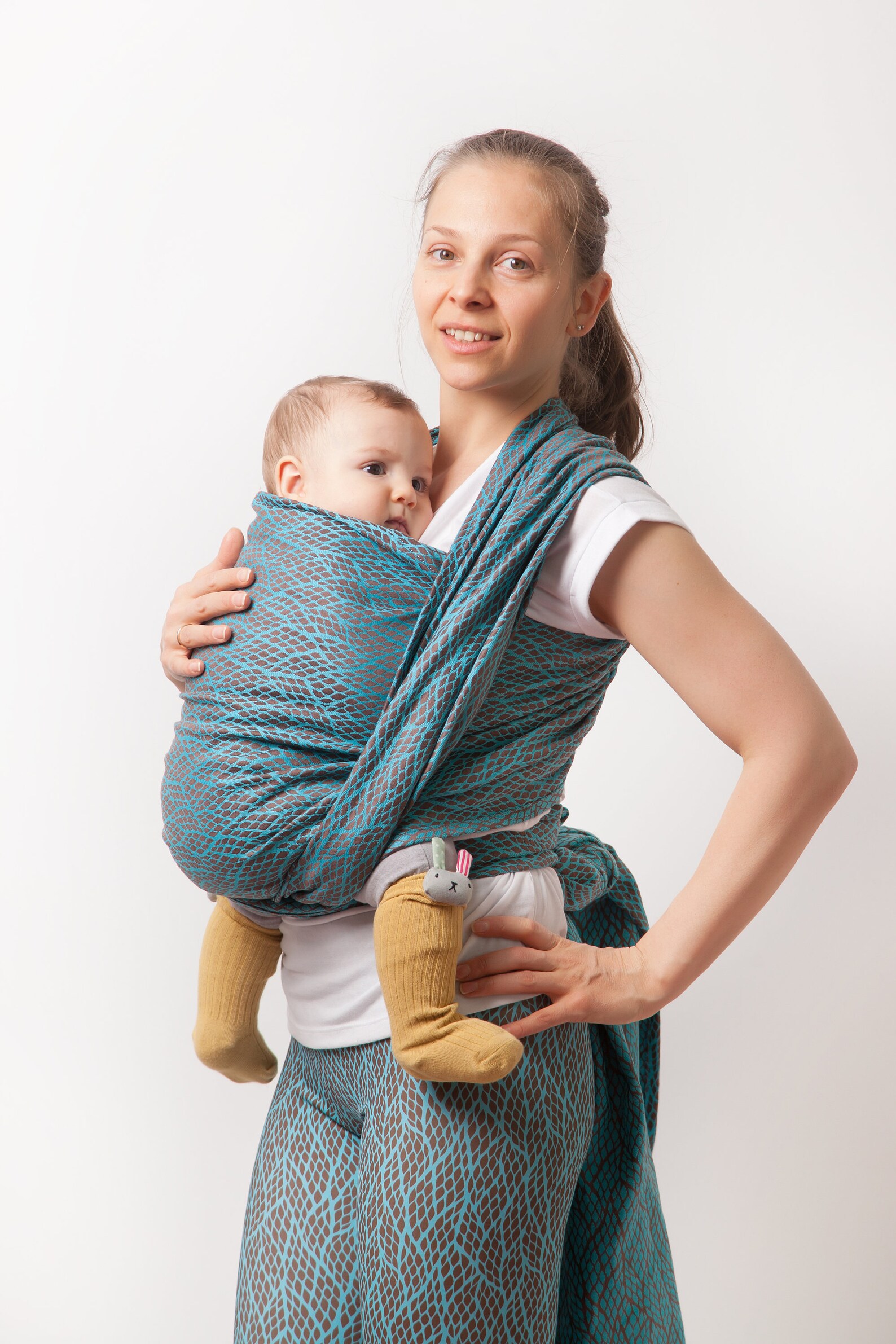 Woven Baby Wrap From Kaya for Newborn and Toddler, Organic Cotton ...