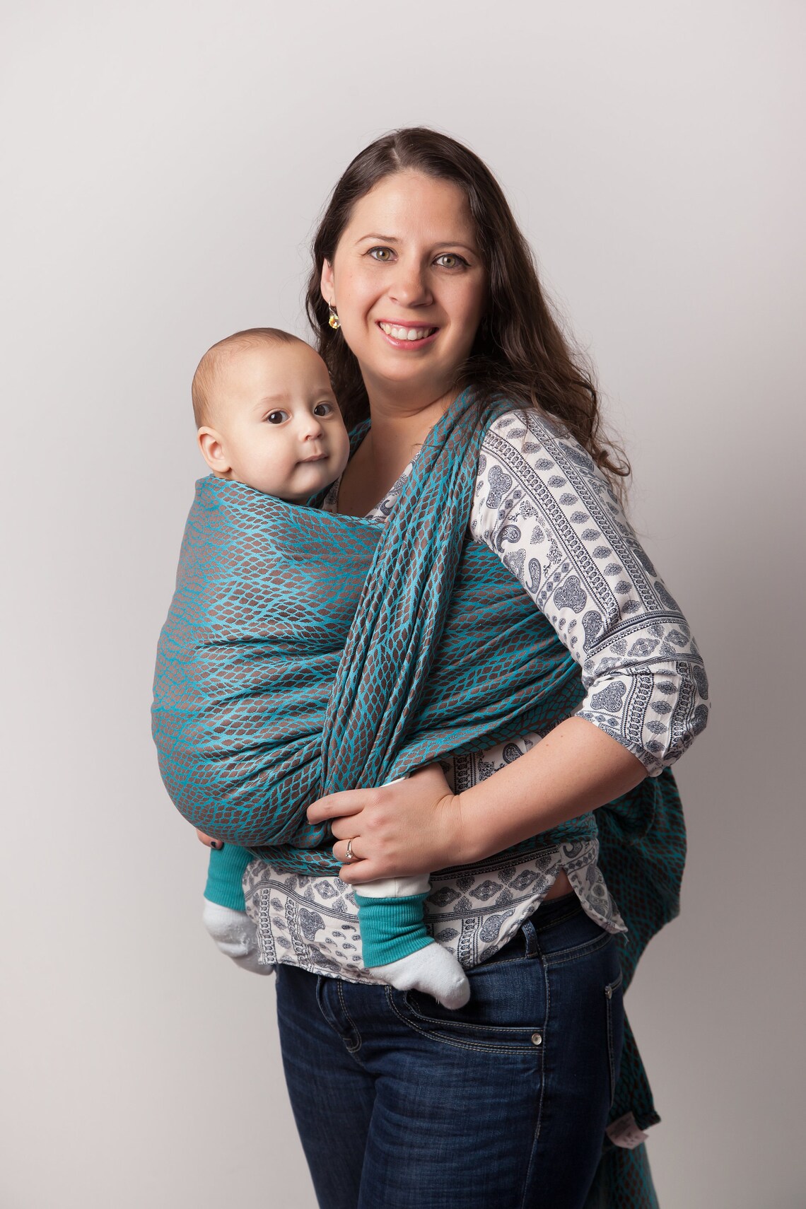 Woven Baby Wrap From Kaya for Newborn and Toddler, Organic Cotton ...
