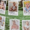 Photo First Birthday Milestone Poster, Baby Milestone Board, Baby's ...
