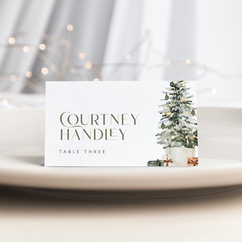 Christmas Placecards - Etsy