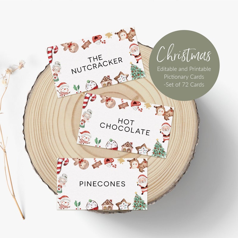 Christmas Pictionary - Etsy