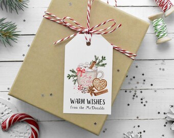 Christmas Gift Tags Snowman Soup Hot Cocoa Teacher Classroom - Etsy